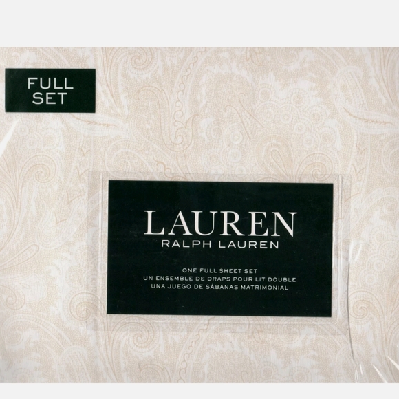 Ralph Lauren | Bedding | New Ralph Lauren Full Size Sheet Set Aaron ...